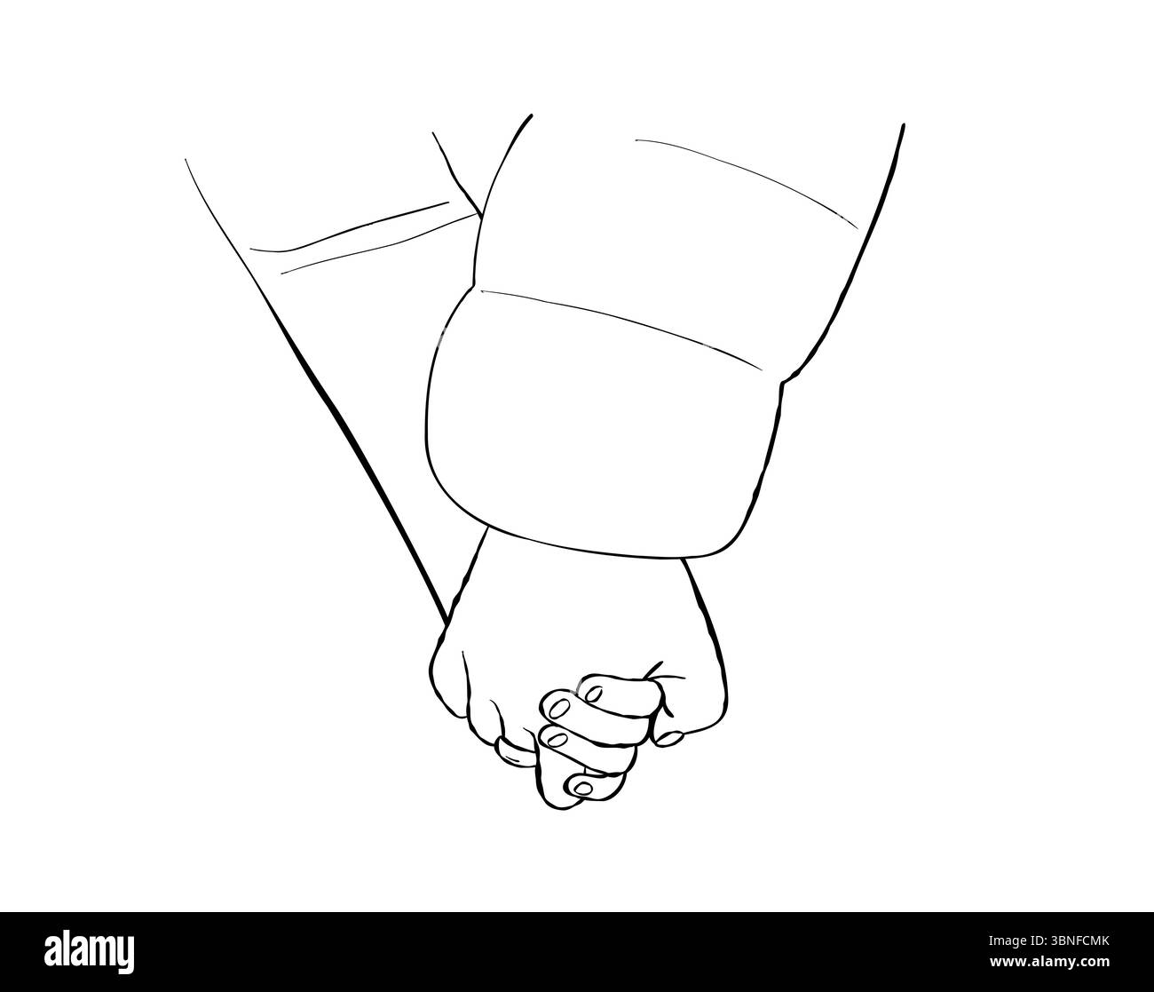 Family support sketch Black and White Stock Photos & Images - Alamy