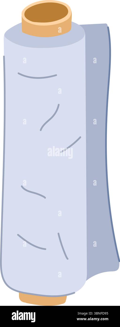 flexible cling film cartoon vector illustration Stock Vector Image ...