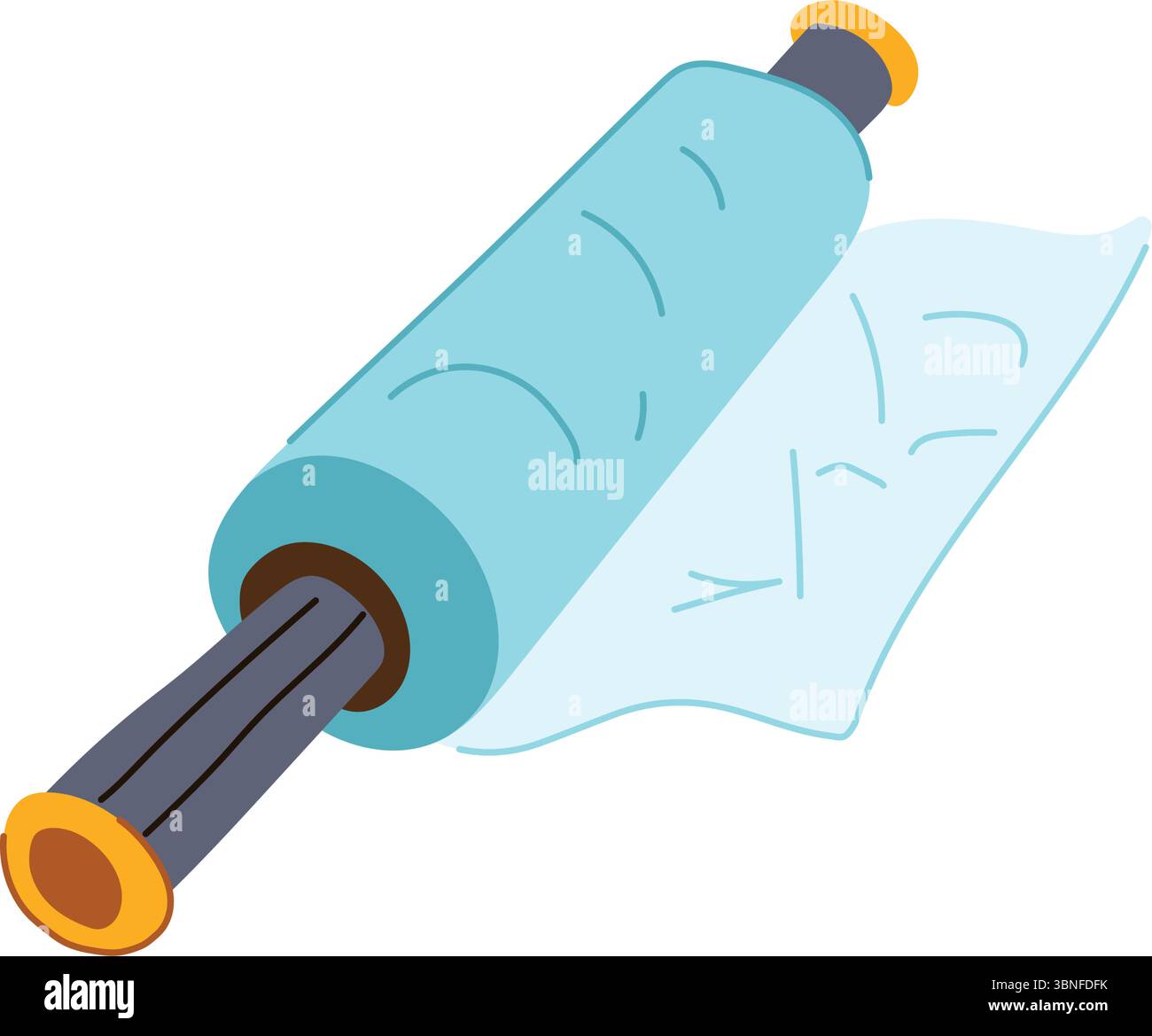 transparent cling film cartoon vector illustration Stock Vector Image ...