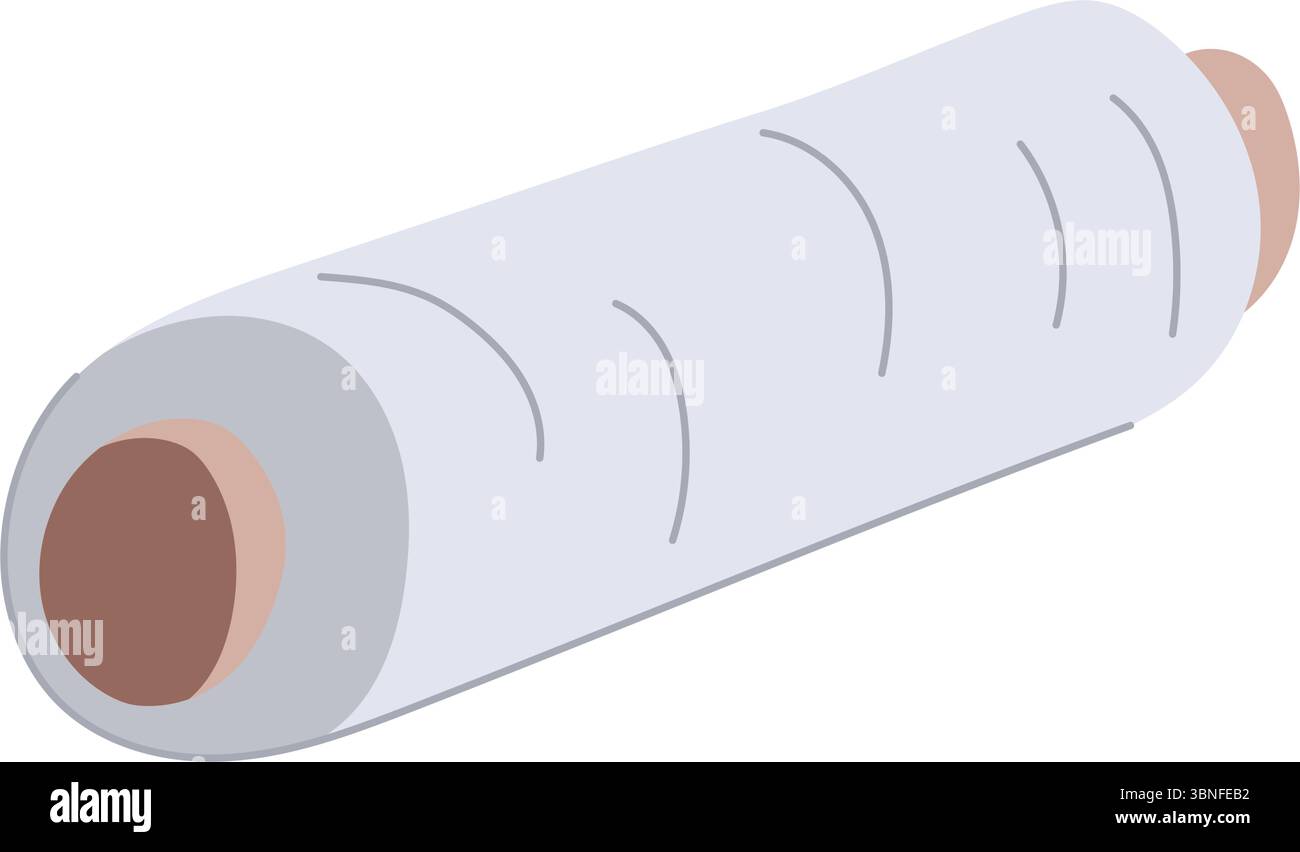 stretchable cling film cartoon vector illustration Stock Vector Image ...