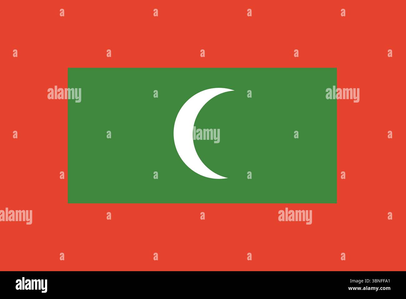Maldives flag. Official colors and proportions Stock Vector Image & Art ...