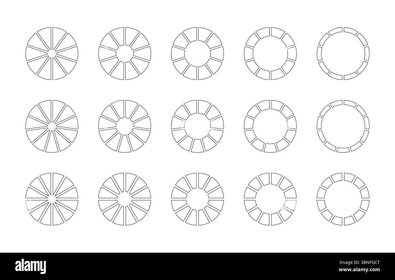 Fraction section 10 circle Cut Out Stock Images & Pictures - Alamy