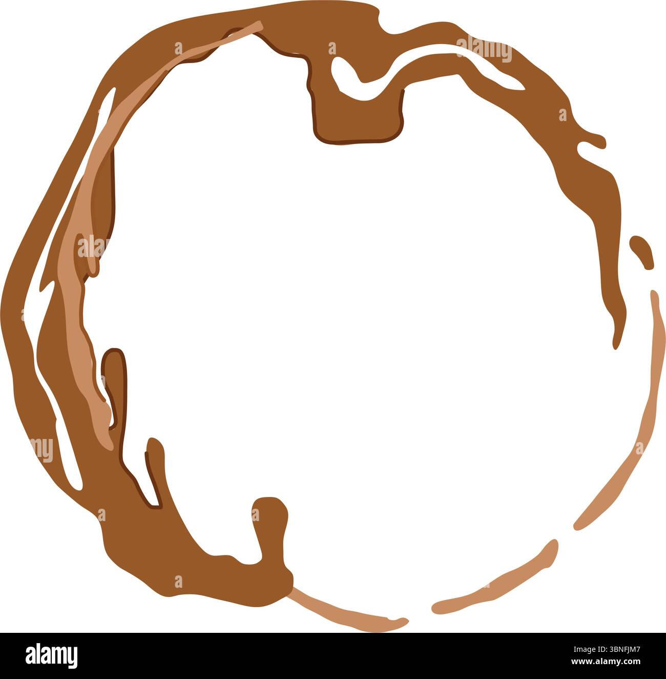 baking coffee stain cartoon vector illustration Stock Vector Image ...