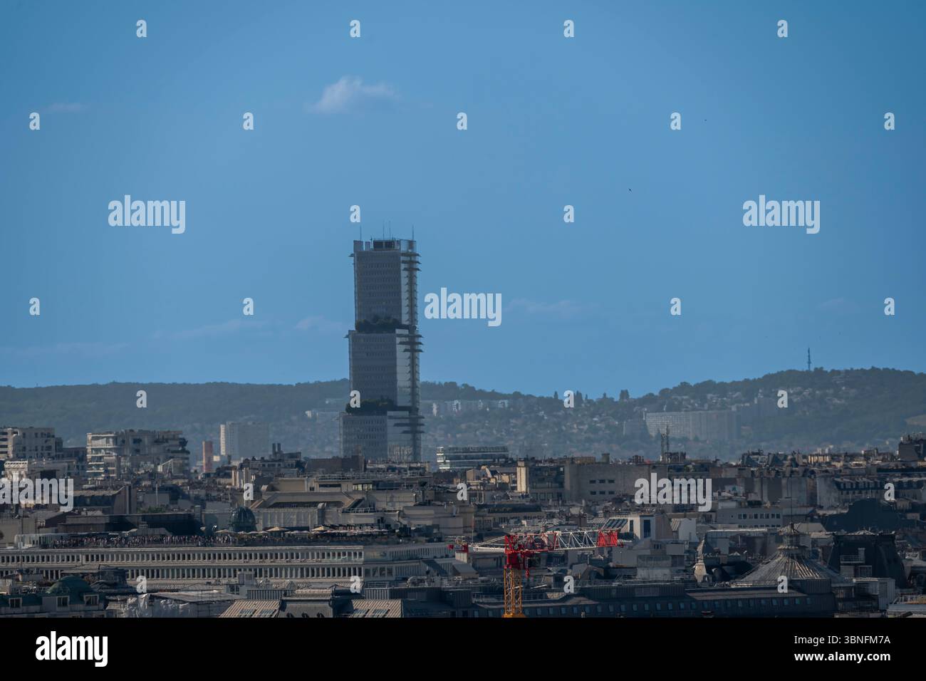 Paris, France - 06 28 2025: Detail view of Paris Court building and ...