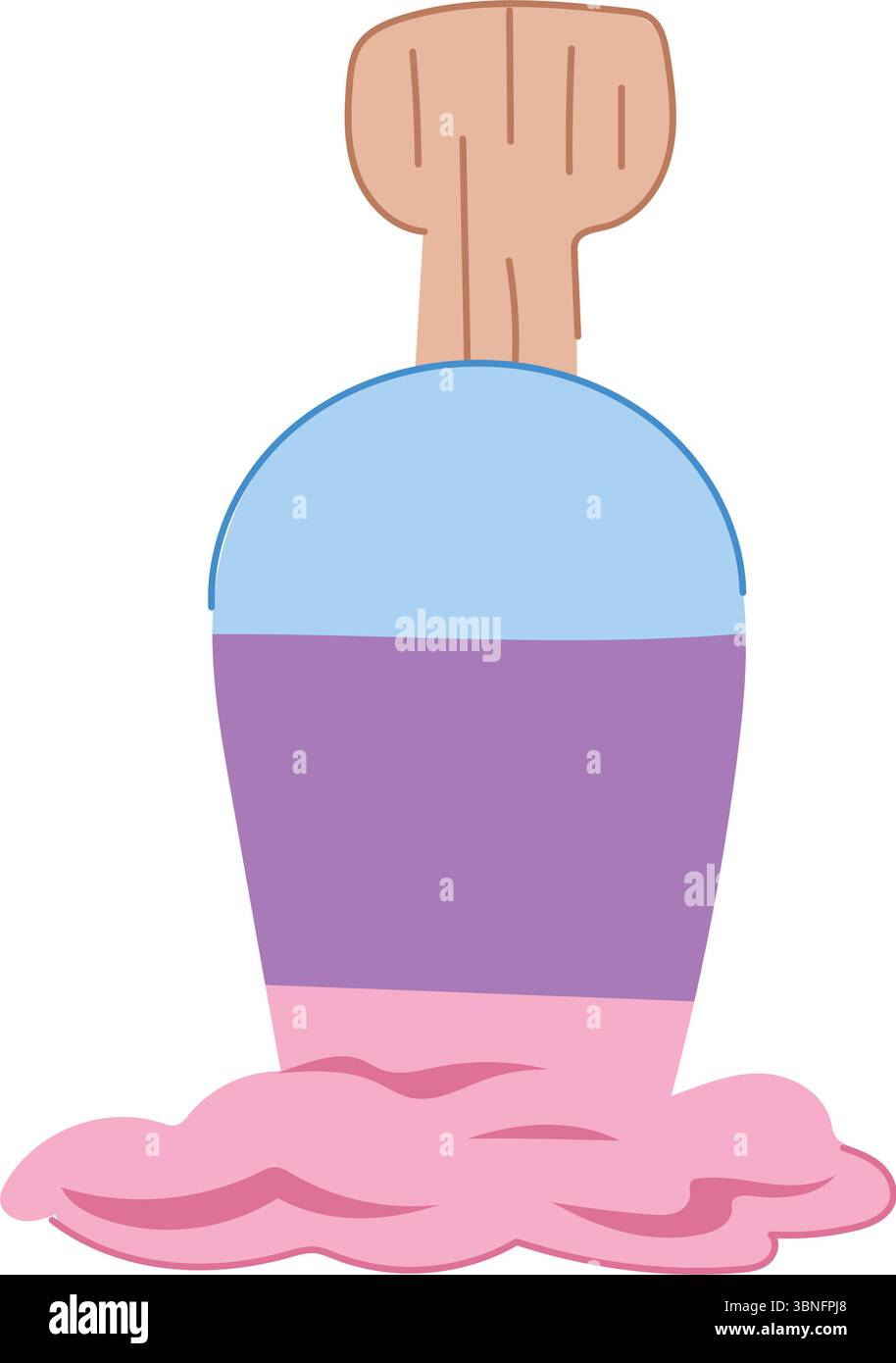 Ice cream waffle sprinkle chocolate Cut Out Stock Images & Pictures - Alamy