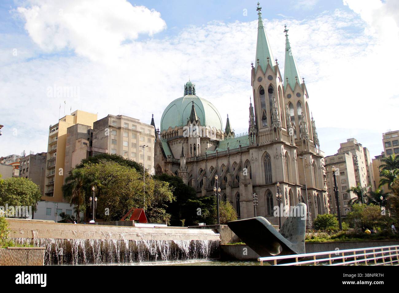 Metropolitan Cathedral of Sao Paulo or Se Cathedral one of the five ...