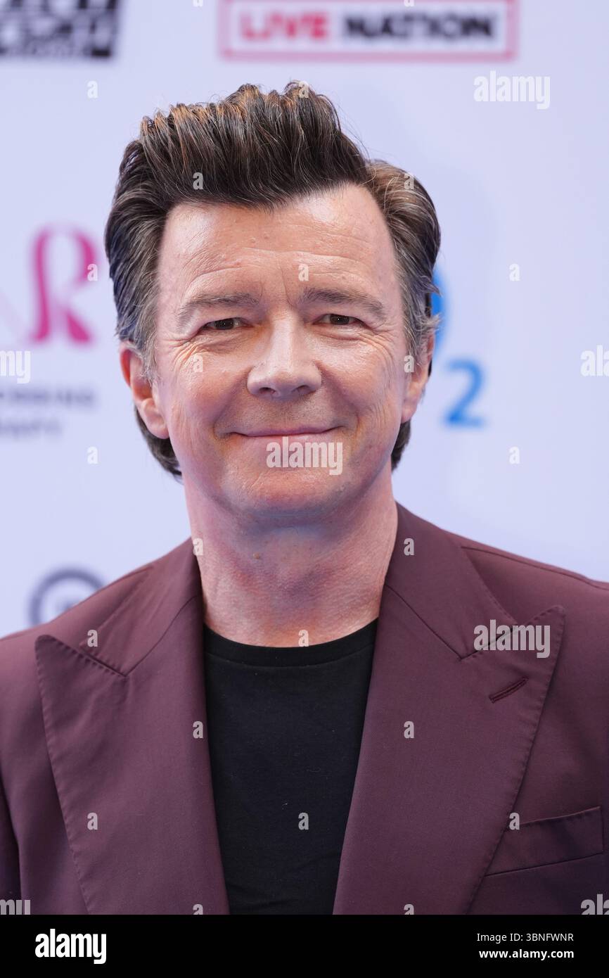 Rick Astley attends the Nordoff & Robbins O2 Silver Clef Awards at the ...