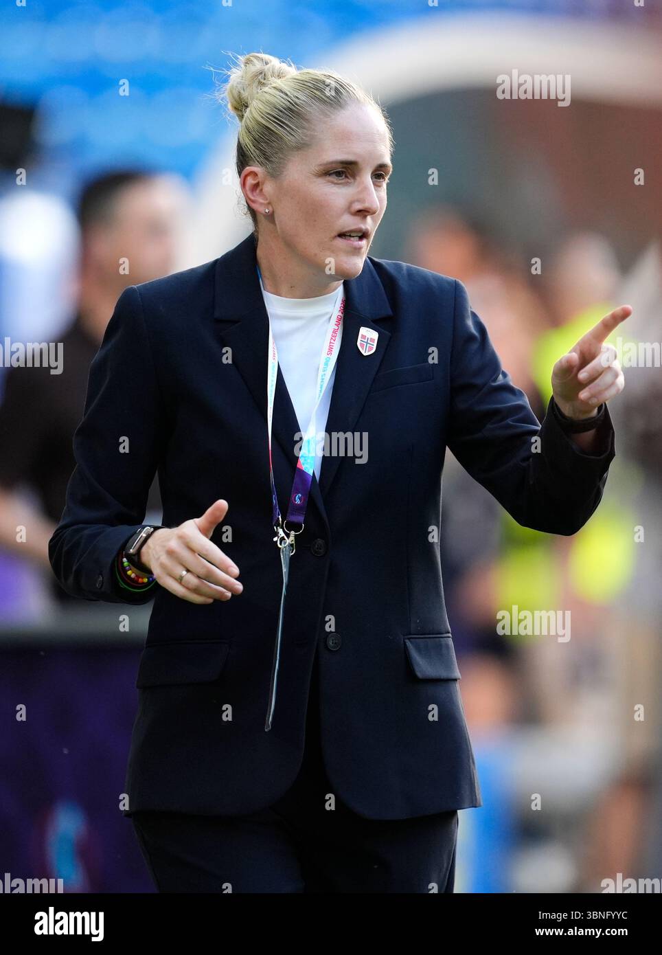 Norway head coach Gemma Grainger before the UEFA Women's Euro 2025 ...