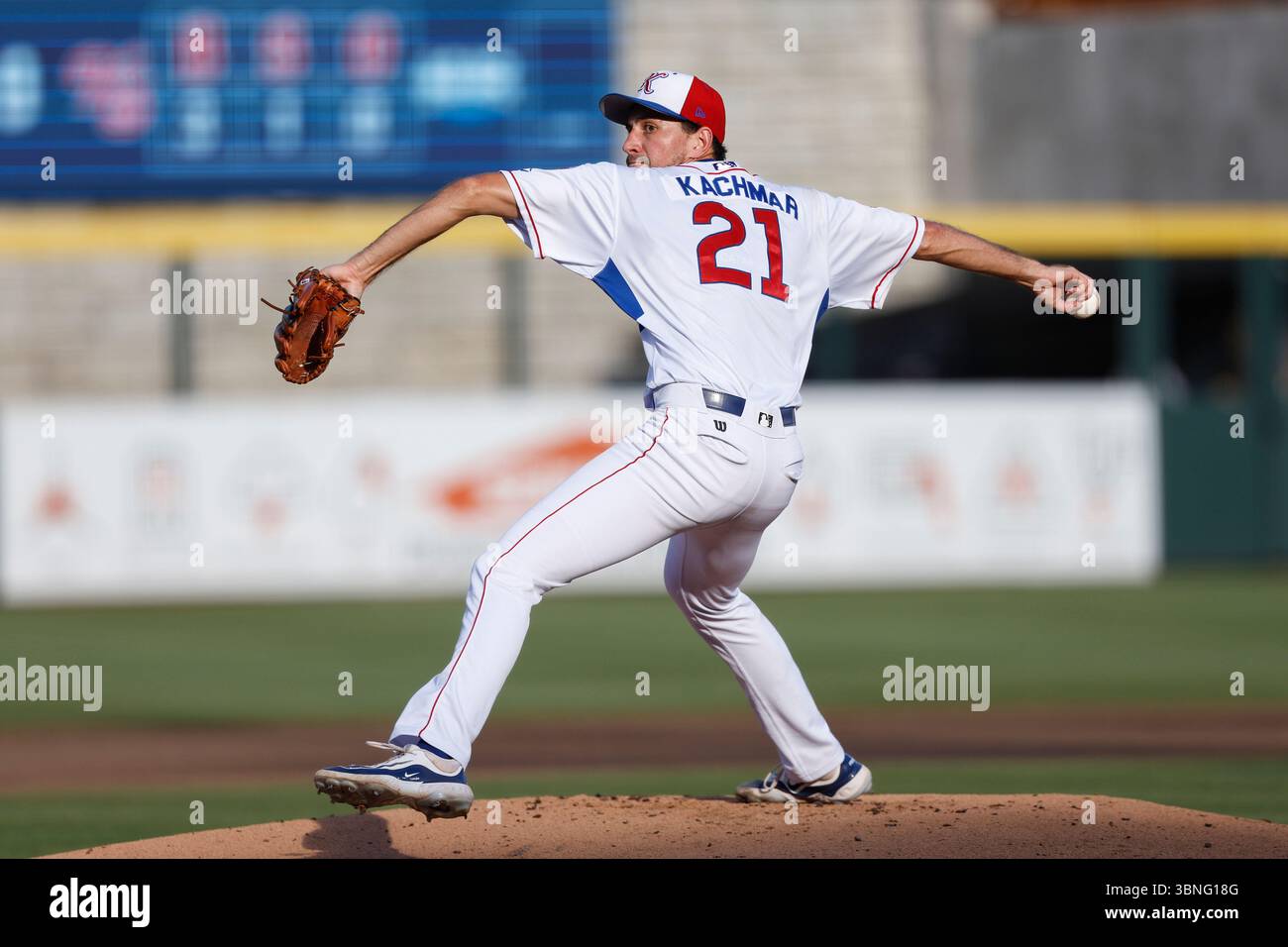 Knoxville Smokies starting pitcher Chris Kachmar (21) in action against ...