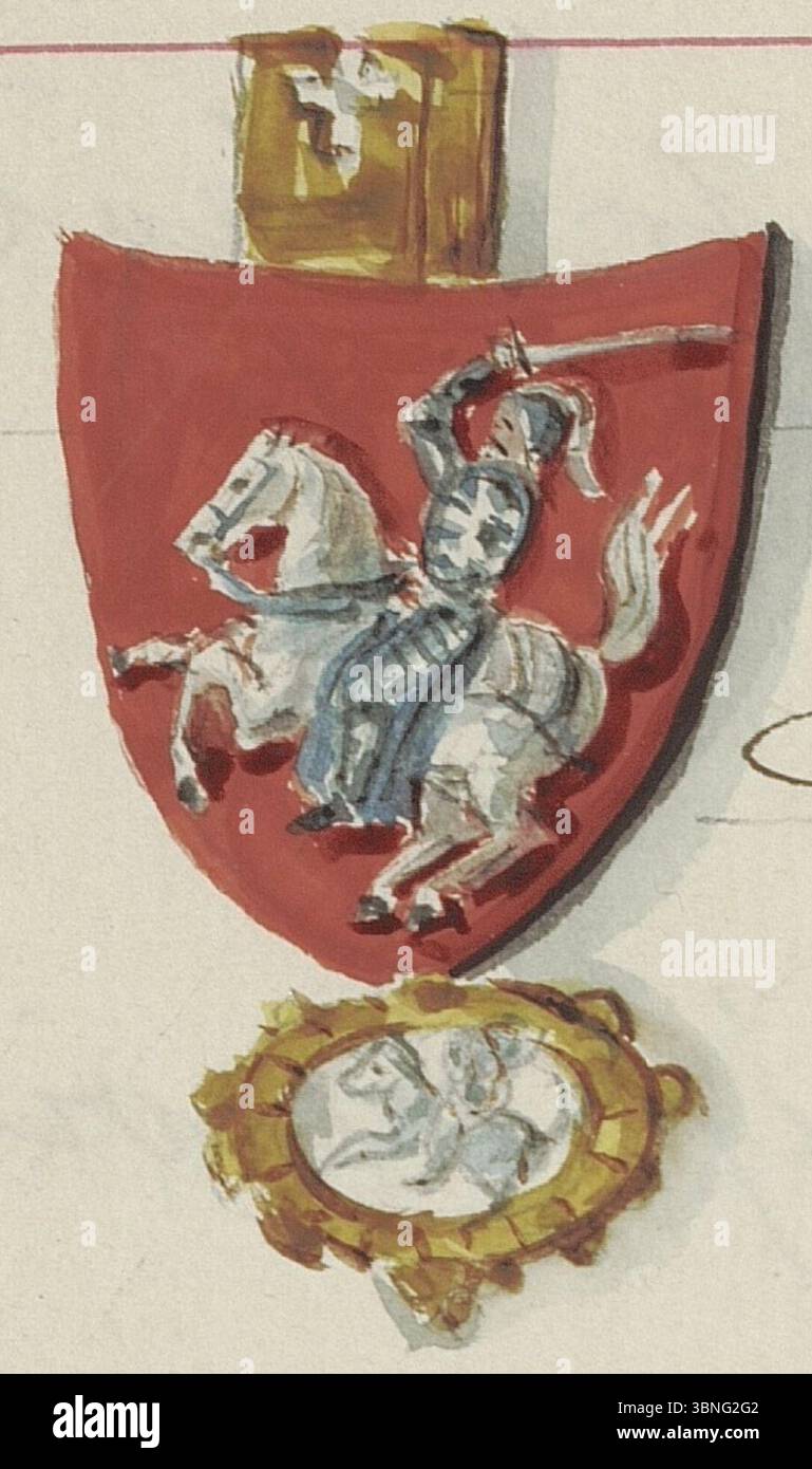 Lithuanian Vytis (Waykimas) with the Double Cross of the Jagiellonian ...