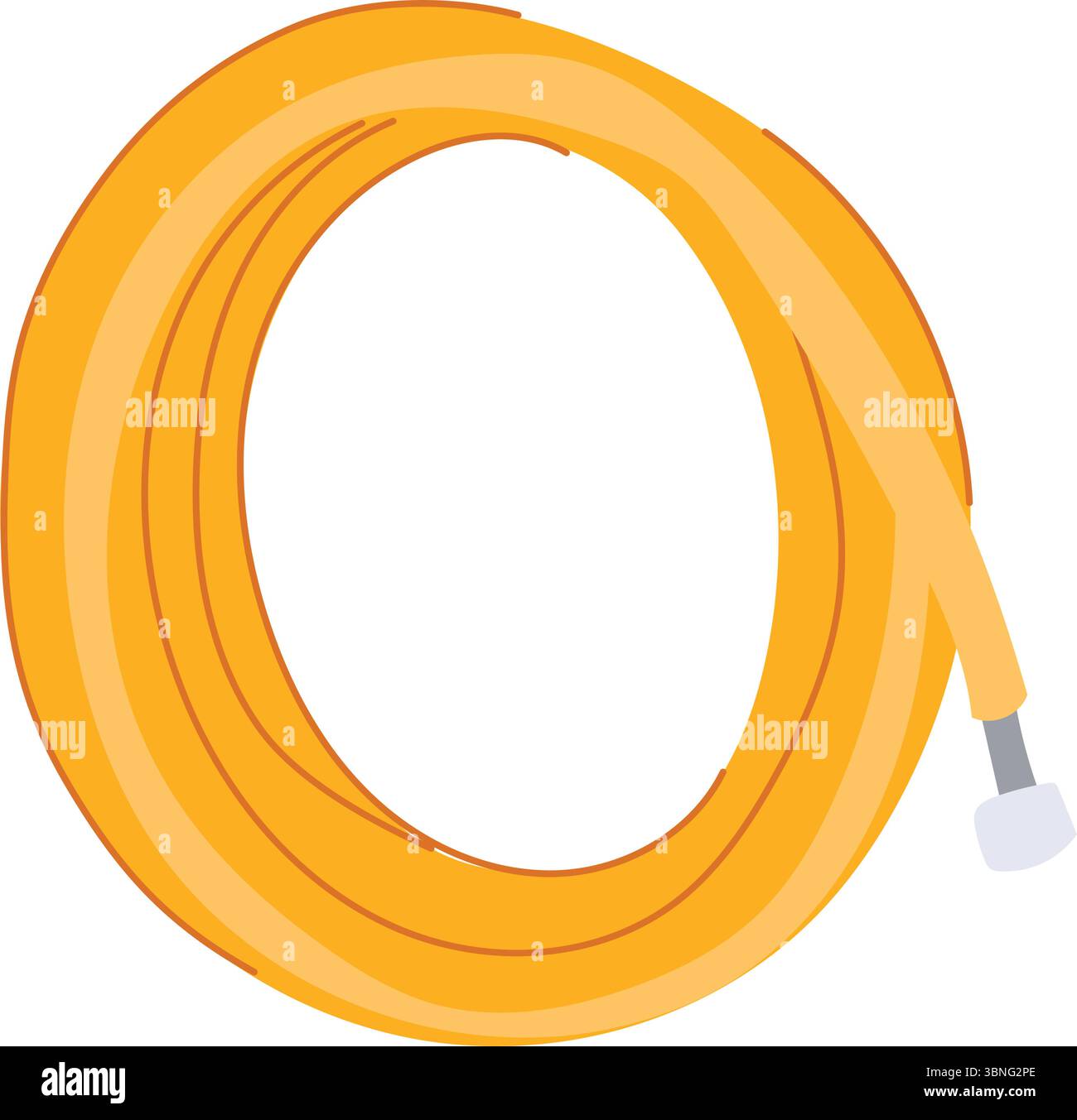 expandable garden hose cartoon vector illustration Stock Vector Image ...