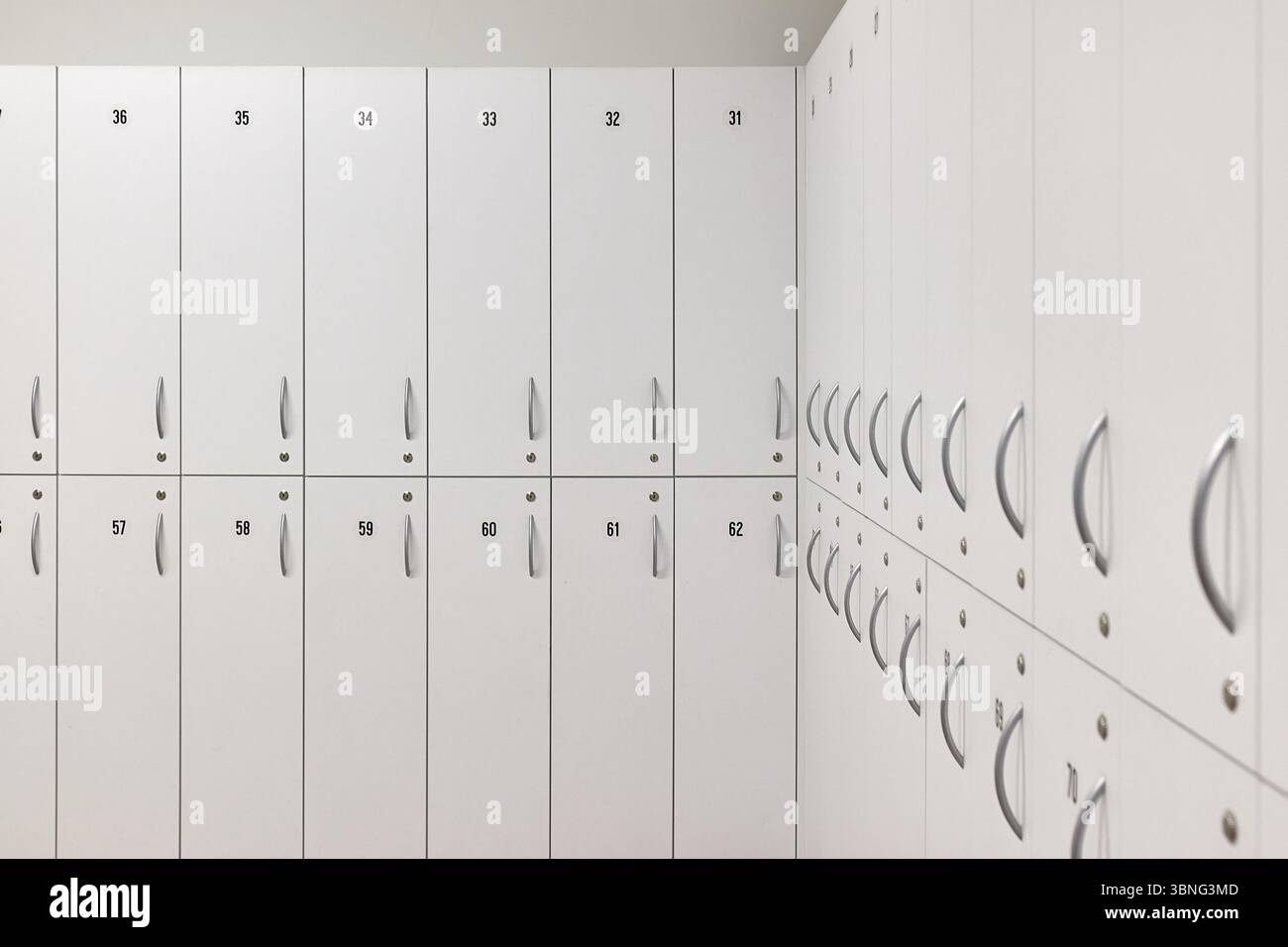 Locker room lockers in a gym Stock Photo - Alamy