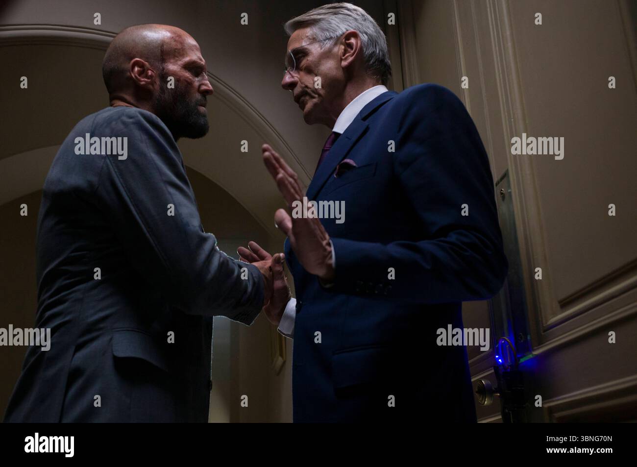 The Beekeeper (2023)Jason Statham as Clay Jeremy Irons as Wallace ...