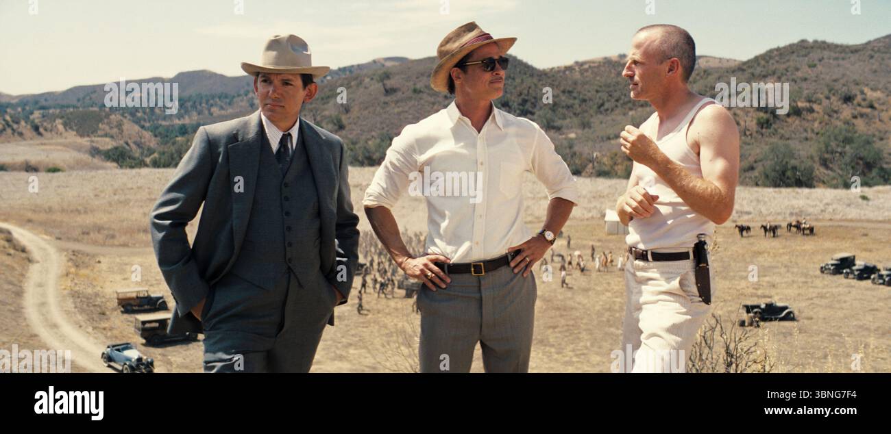 Babylon (2022) Lukas Haas plays George Munn, Brad Pitt plays Jack ...