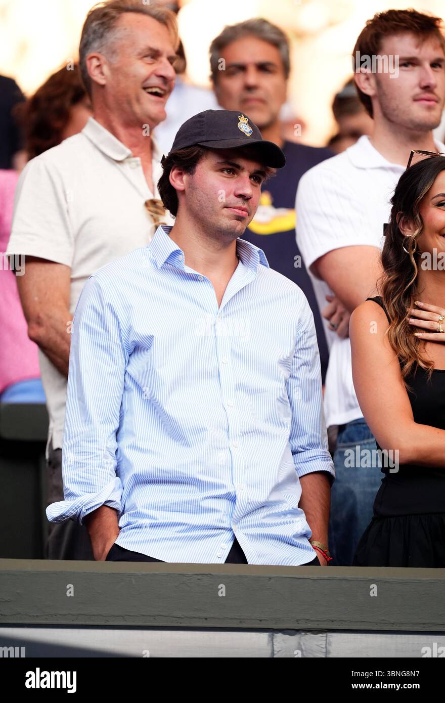 Benjamin Heynold watching Emma Raducanu on day three of the 2025 ...