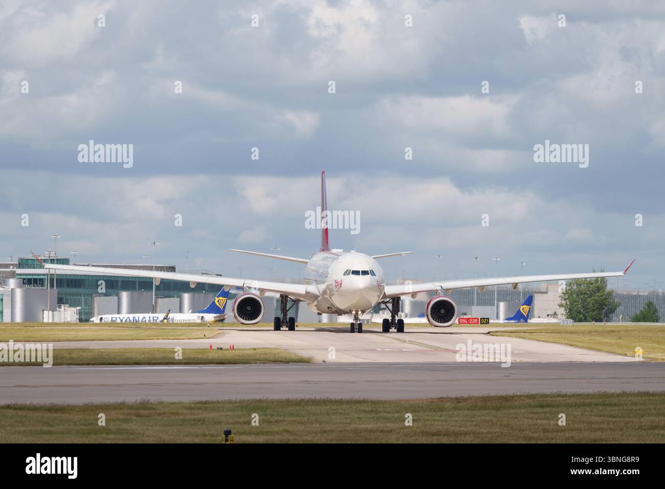 Virgin Atlantic Airbus A330 at Manchester international airport Stock ...