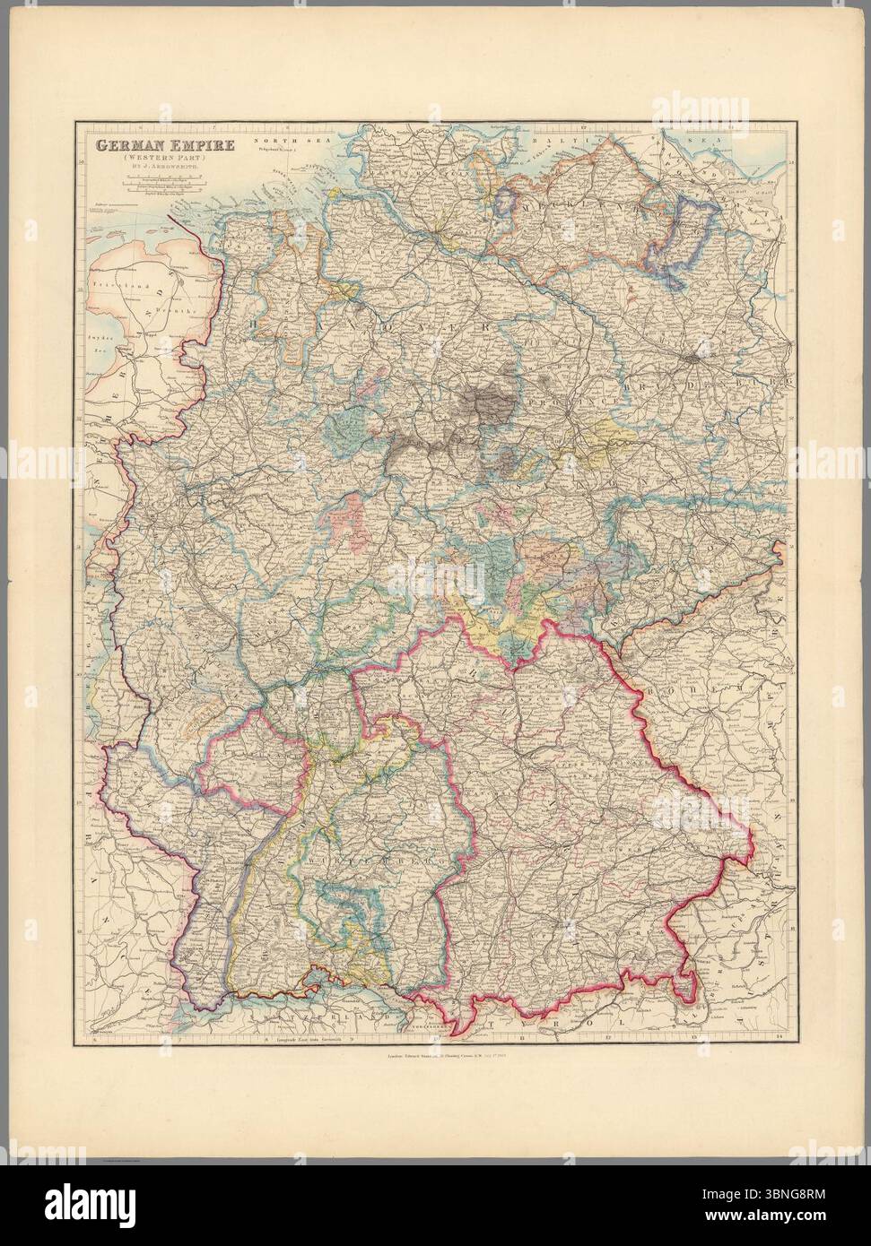 London atlas of universal geography, by Edward Stanford (11741023 Stock ...