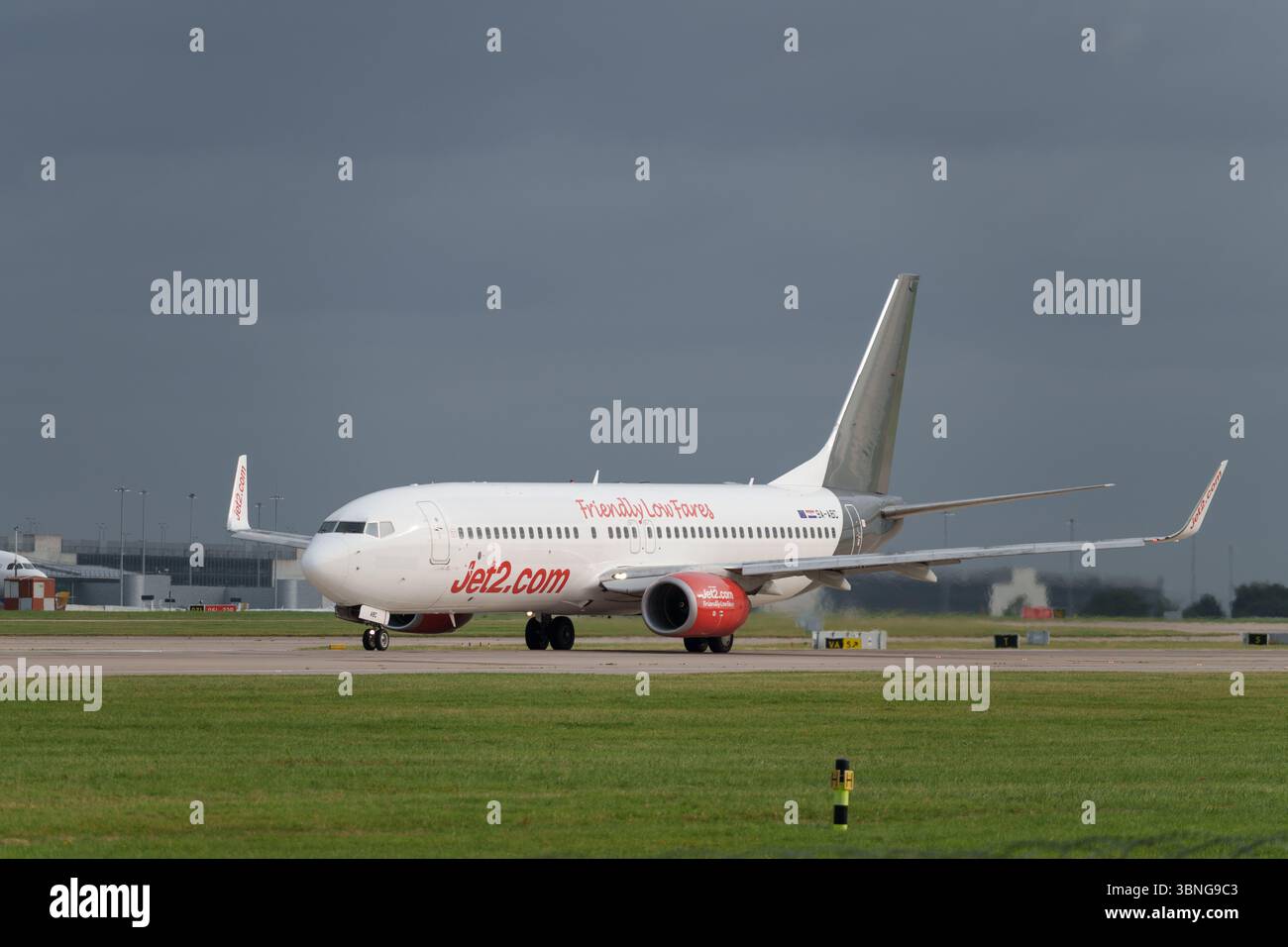 Jet2 Boeing 737 at Manchester international airport airport Stock Photo ...