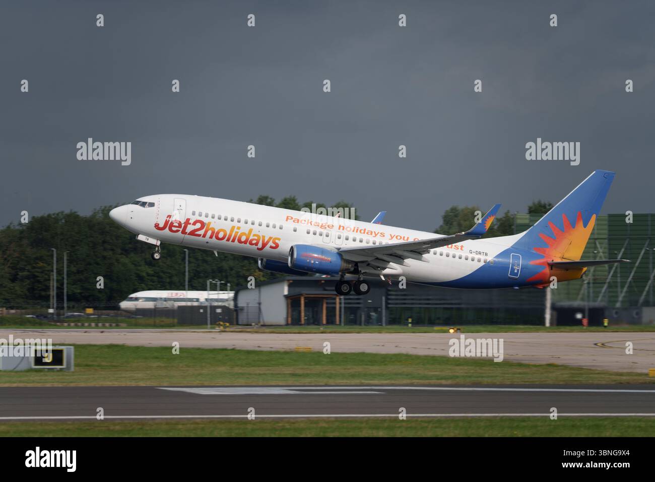 Jet2 Boeing 737 at Manchester international airport airport Stock Photo ...