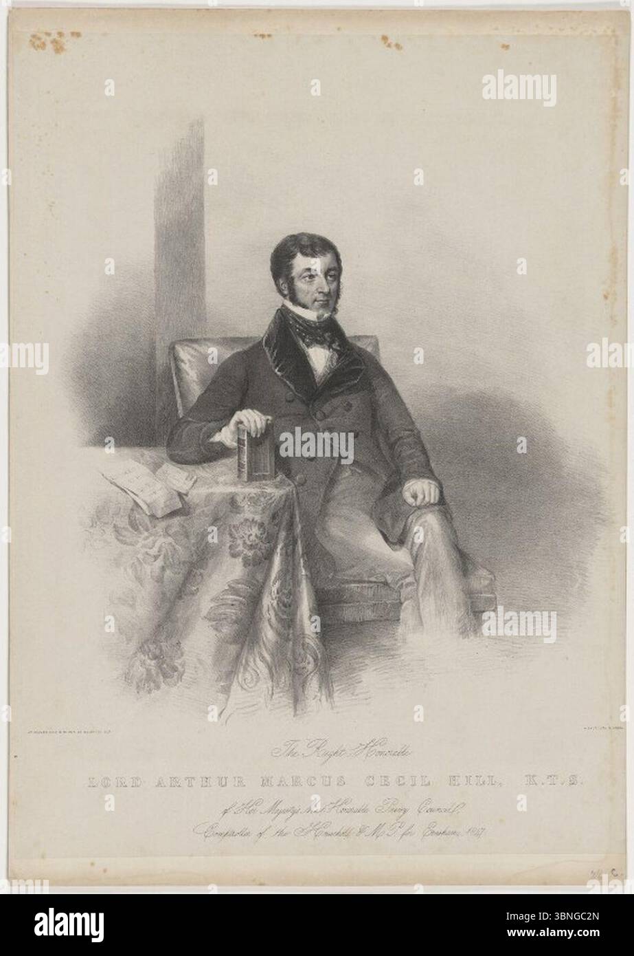 Lord Marcus Hill, later 3rd Baron Sandys, after James Holmes Stock ...