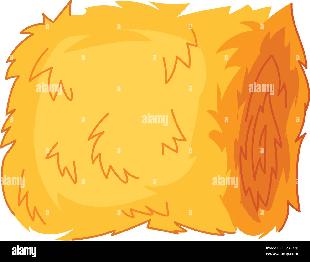 bale haystack cartoon vector illustration Stock Vector Image & Art - Alamy