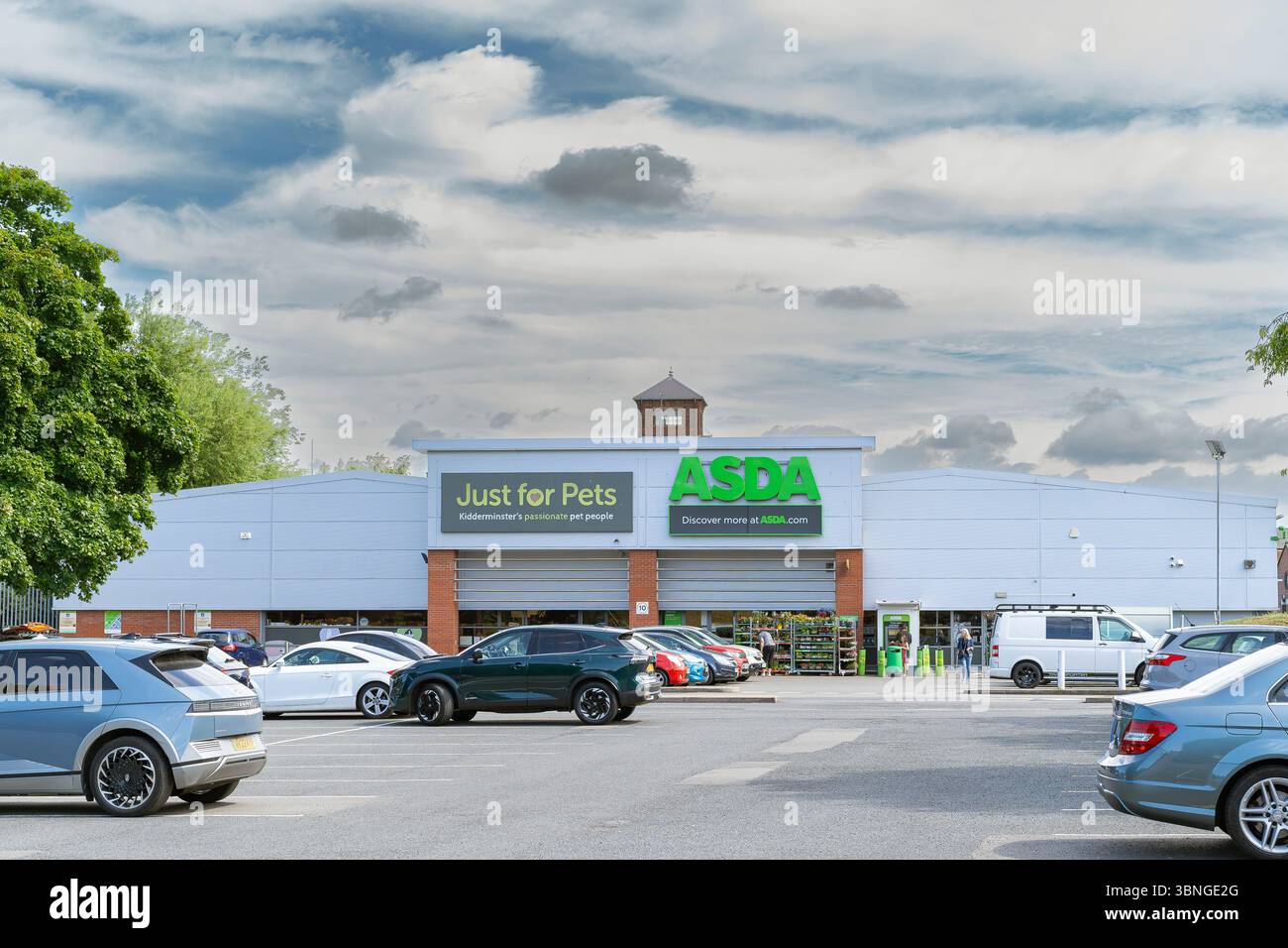 Car park view asda hi-res stock photography and images - Alamy