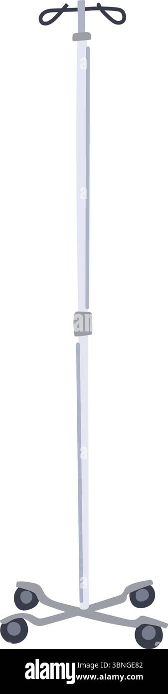 wellness hydration iv drip stand cartoon vector illustration Stock ...