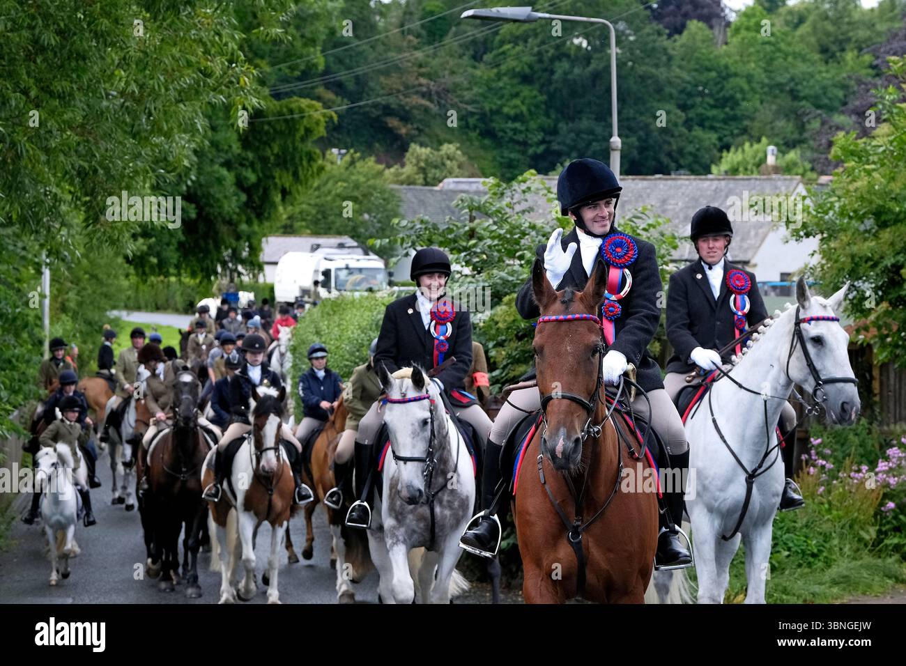 Jethart Callant's Festival 2025, Rideout to Crailing and Nisbet Herald ...