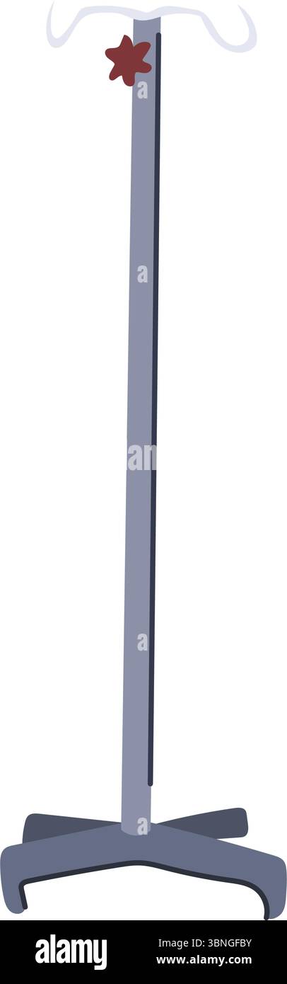 re hydration iv drip stand cartoon vector illustration Stock Vector ...