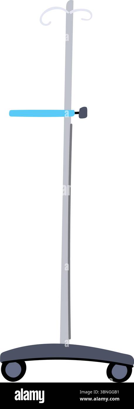 vitamins hydration iv drip stand cartoon vector illustration Stock ...