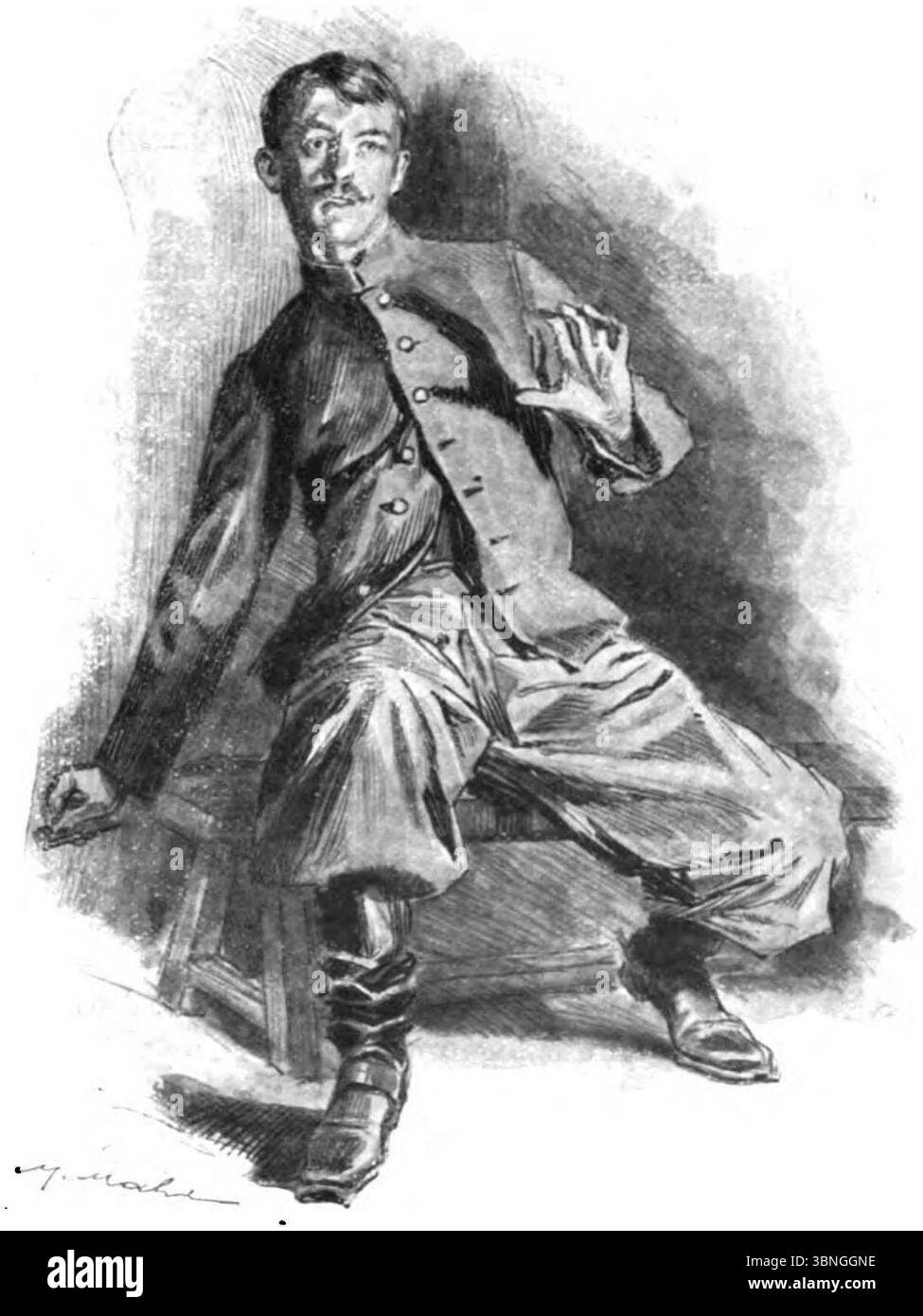 Loti - Le Roman d’un spahi, 1910, illustr. Mahut - p031 Stock Photo - Alamy