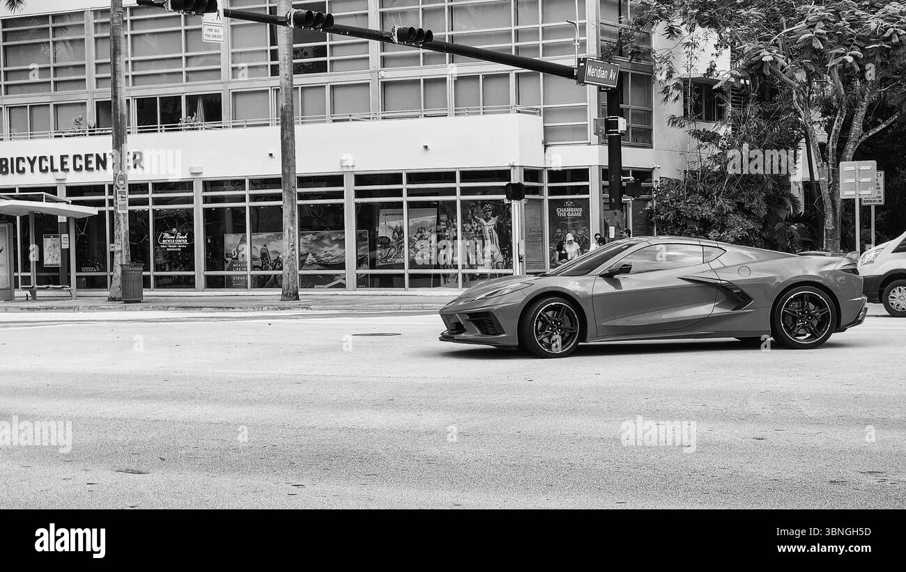 Miami Beach, Florida USA - June 8, 2024: 2020 Chevrolet Corvette 3LT ...