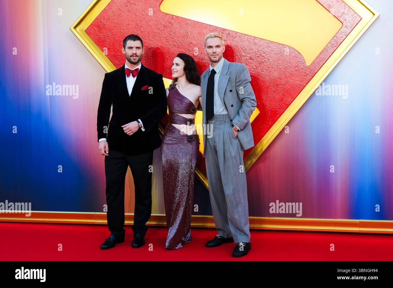 David Corenswet, Rachel Brosnahan und Nicholas Hoult beim Fan Event zum ...
