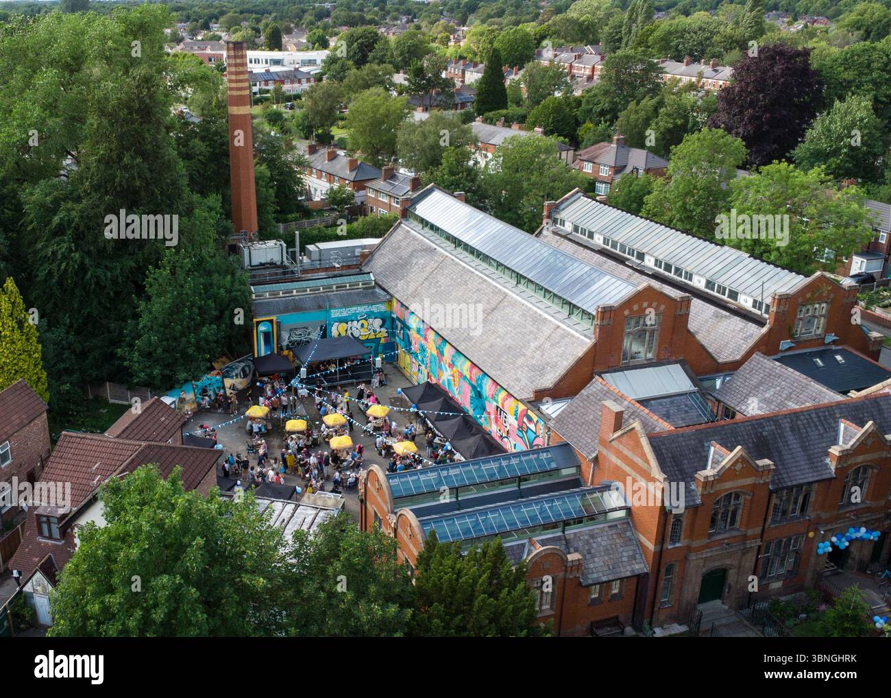 An exterior view of Withington Leisure Centre in Withington, Manchester ...