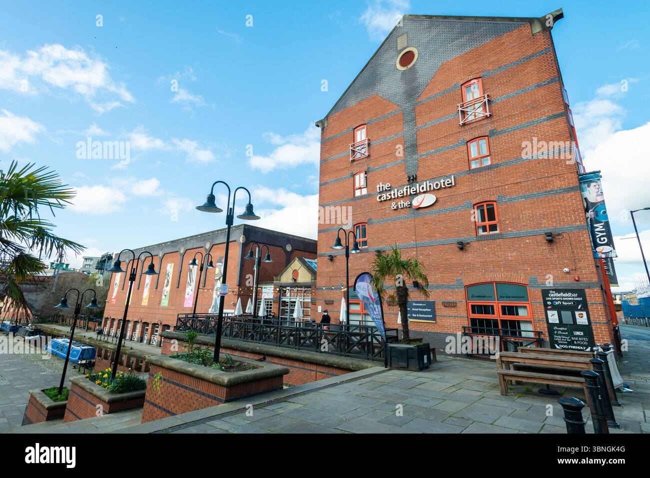 The Castlefield Hotel, Castlefield, Manchester Stock Photo - Alamy