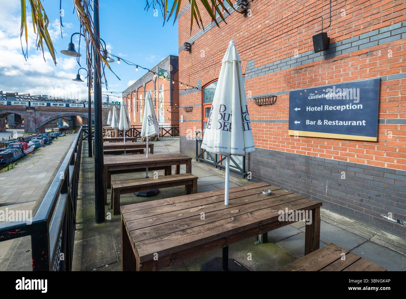 The Castlefield Hotel, Castlefield, Manchester Stock Photo - Alamy