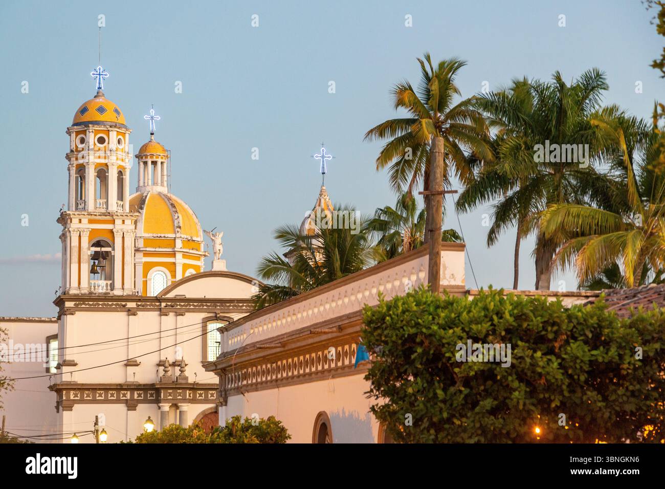 Comala town at dawn, Colima, Mexico Stock Photo - Alamy