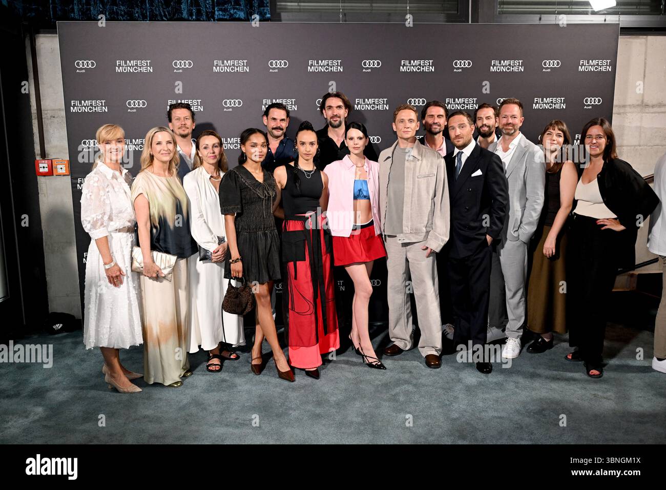 02 July 2025, Bavaria, Munich: Katja Hofem (Netflix) (l-r), Sasha ...