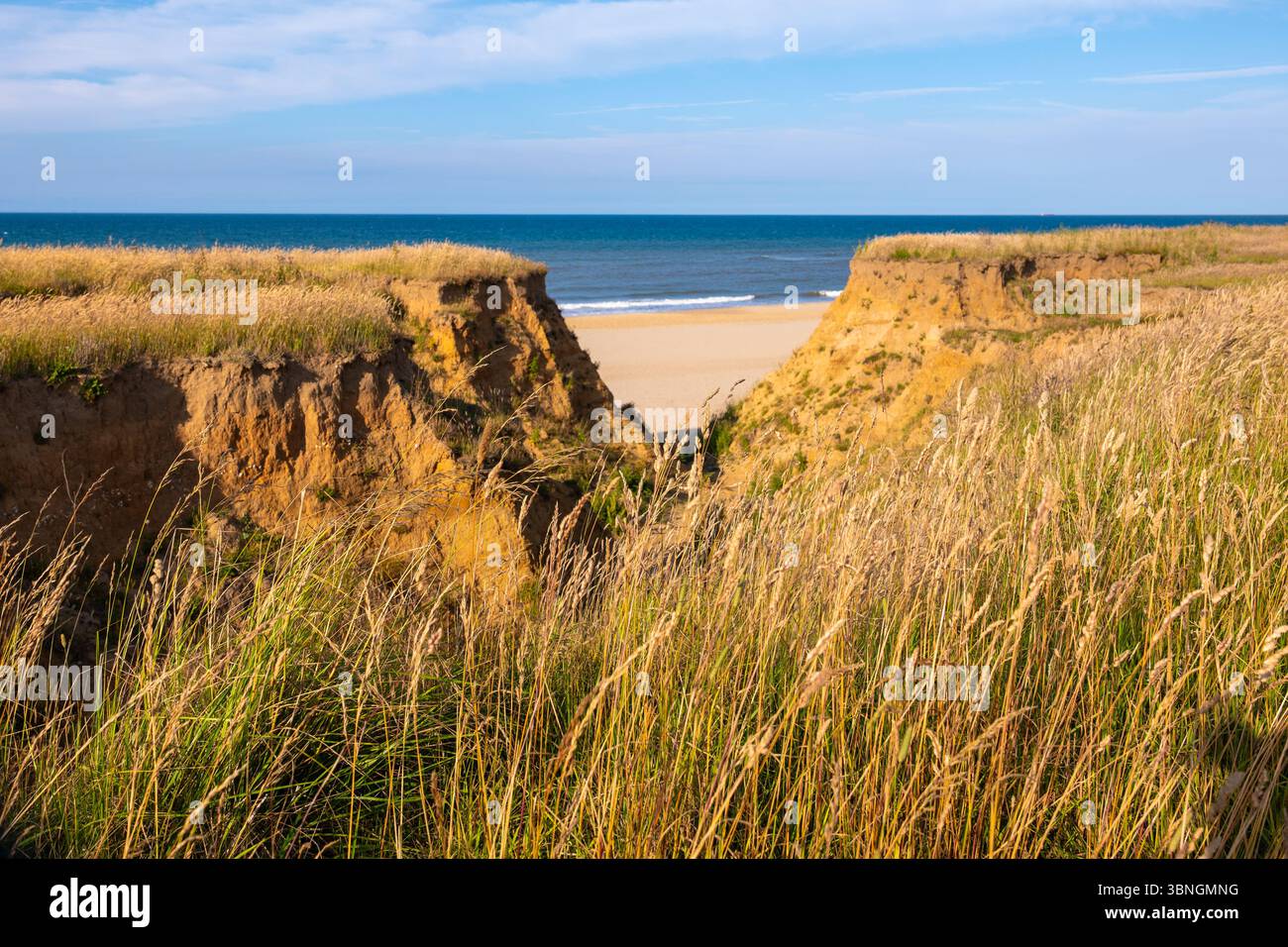 Coastal erosion on the Norfolk coast at Happisburgh Stock Photo - Alamy