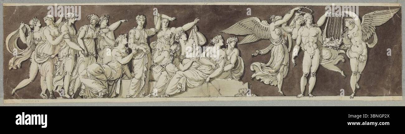 Louis Masreliez - Figurfris med Apollon Stock Photo - Alamy