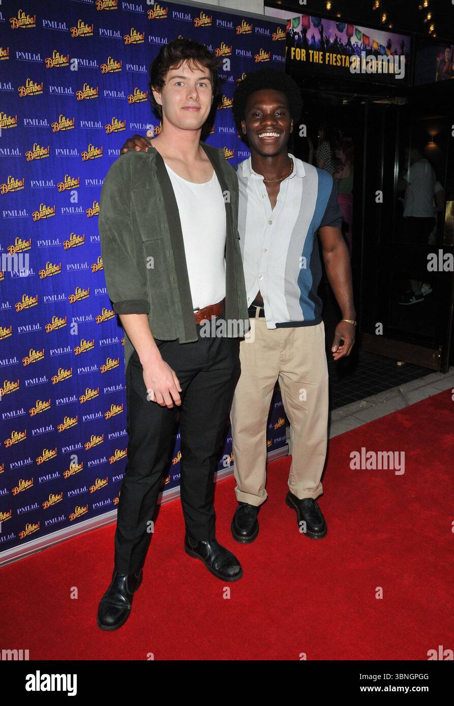 Callum McElroy and Michael Ahomka-Lindsay at the "La Bamba!" musical ...