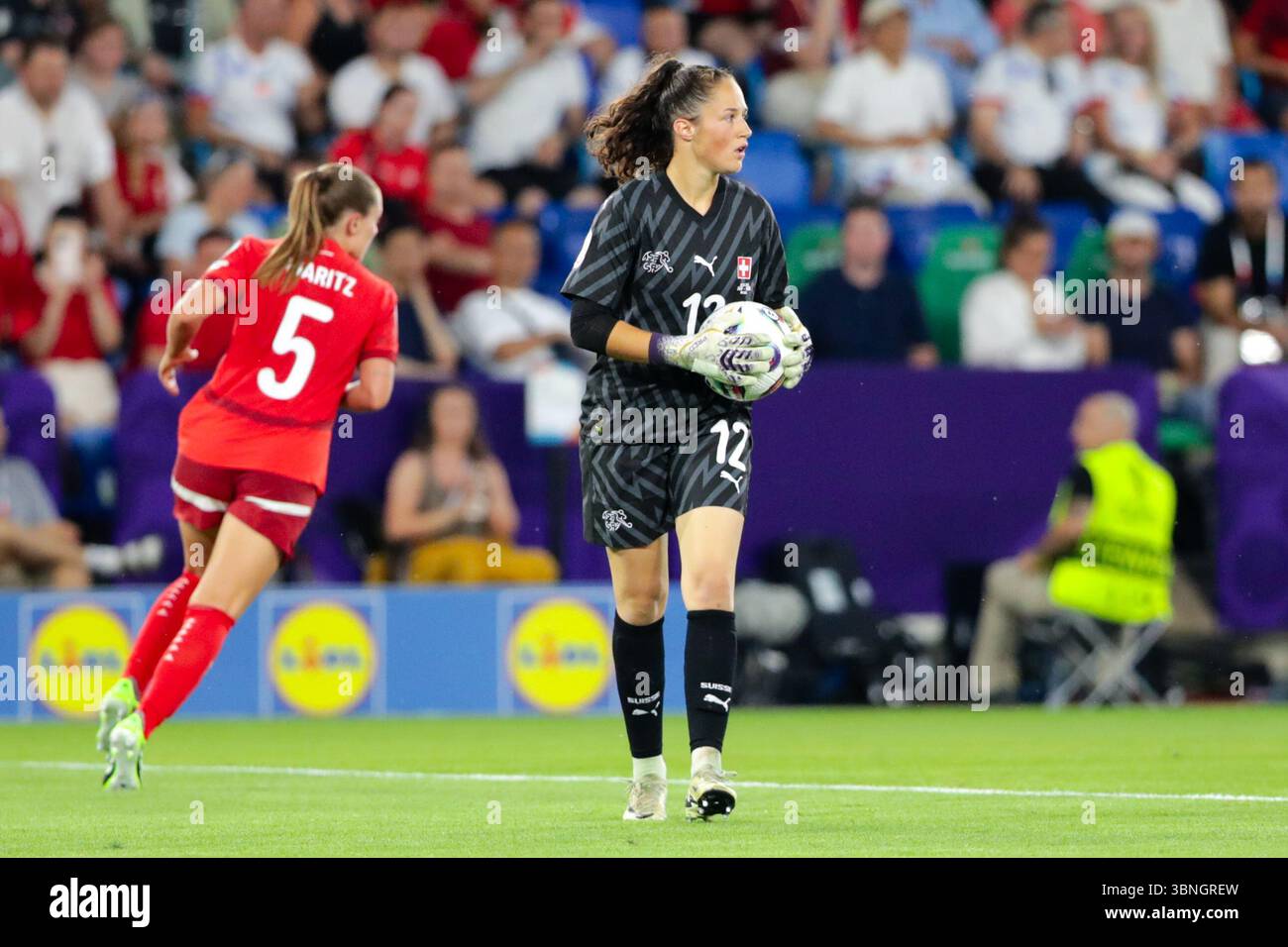 BASEL, SWITZERLAND - JULY 2: Livia Peng of Switzerland prior to the ...