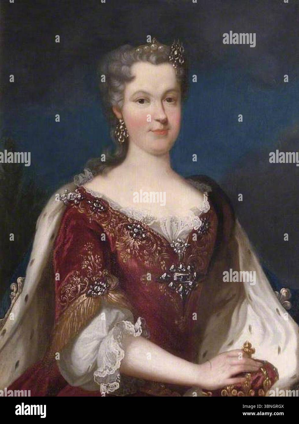 Louis Tocqué (1696-1772) (circle of) - Queen Marie Leszczyńska (1703 ...