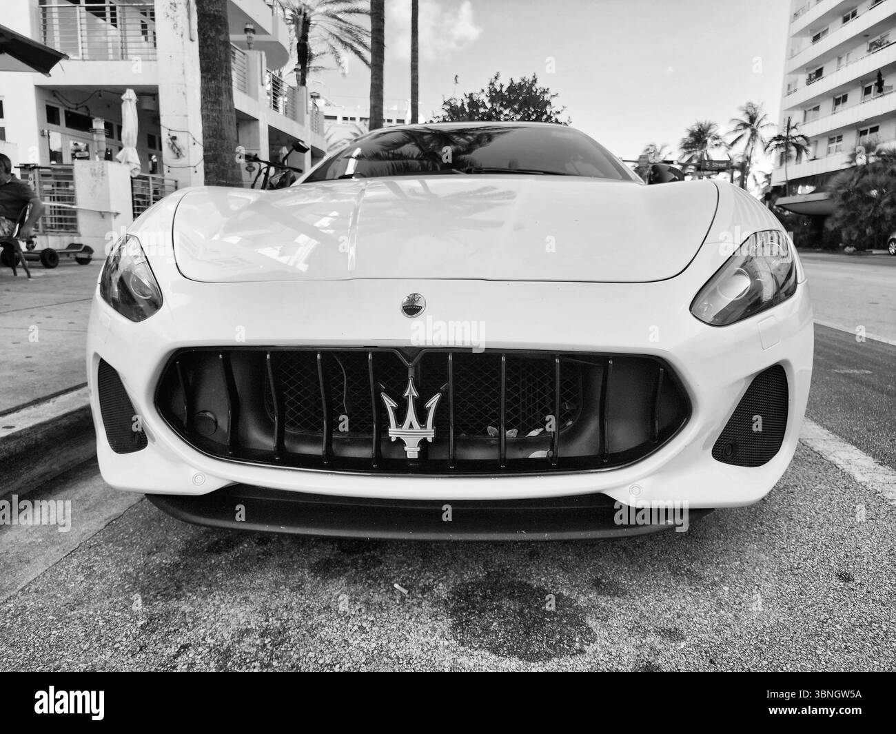 Miami Beach, Florida USA - June 6, 2024: 2018 Maserati GranTurismo ...