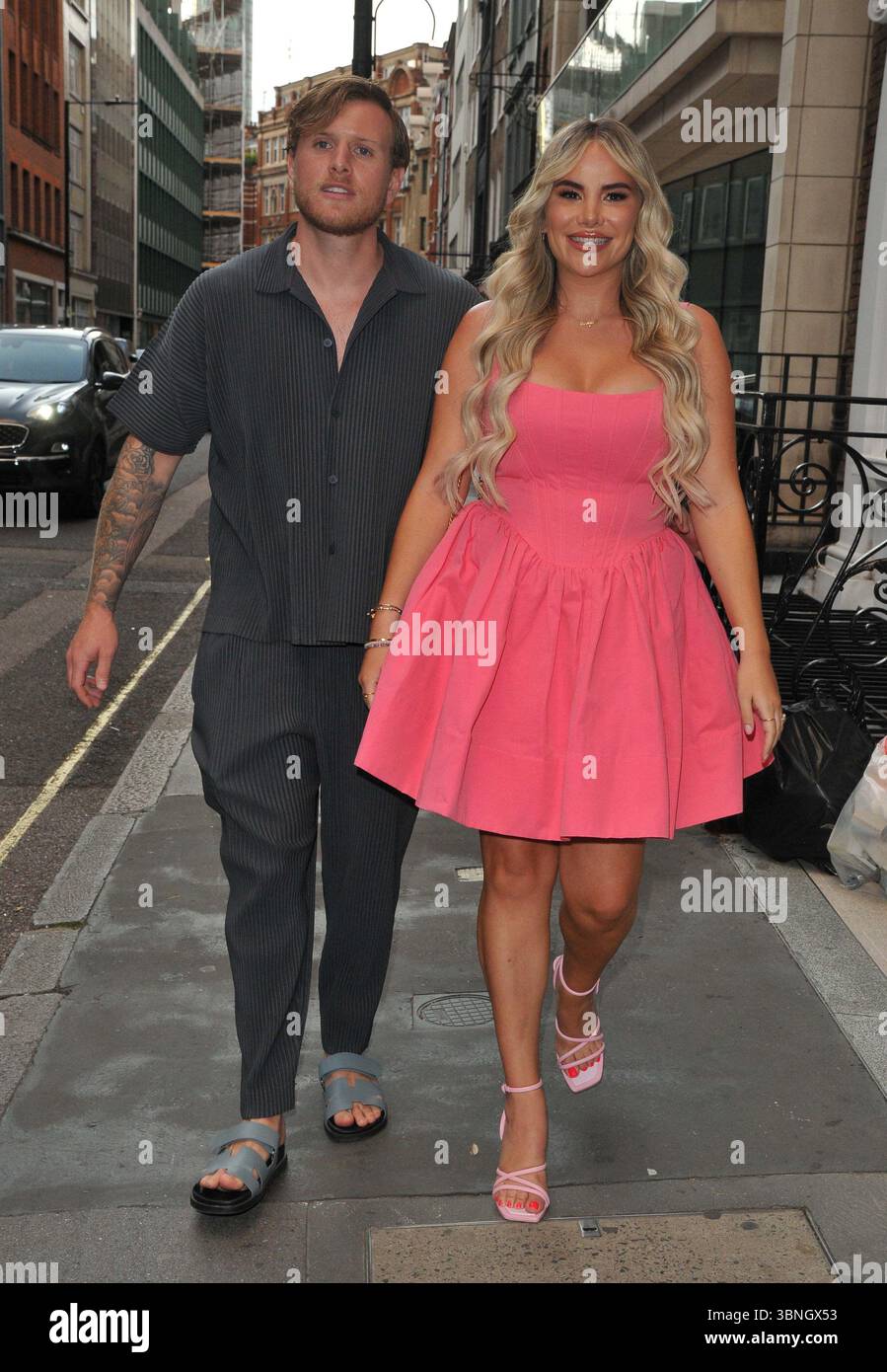 Tommy Mallet and Georgia Kousoulou at the ITV Summer Party 2023, The ...