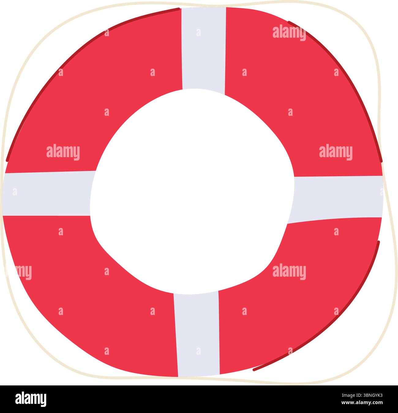 lifesaver lifebuoy cartoon vector illustration Stock Vector Image & Art ...