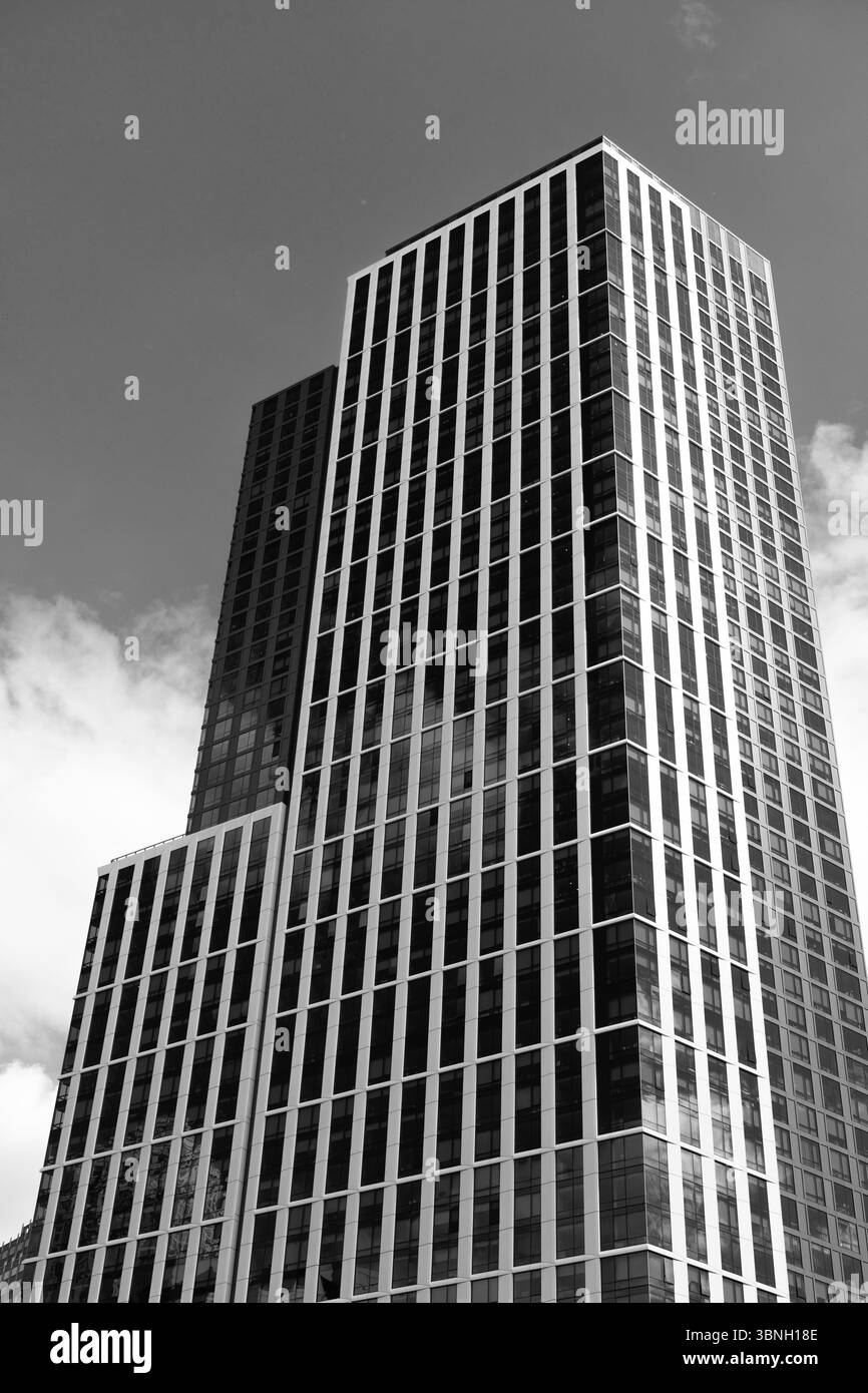 Modern skyscraper building. Architectural building in metropolis ...