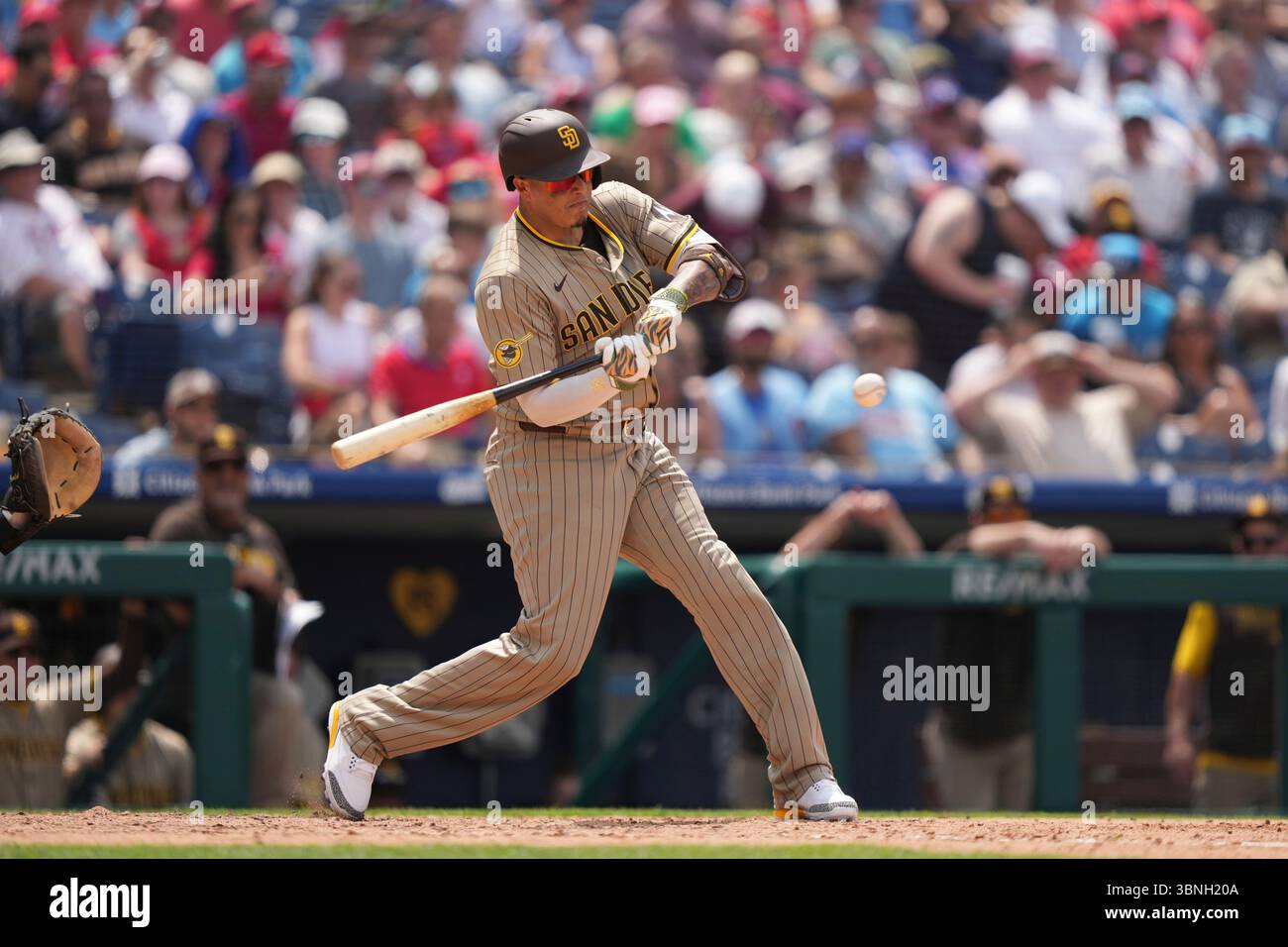 San Diego Padres' Manny Machado plays during the first baseball game of ...