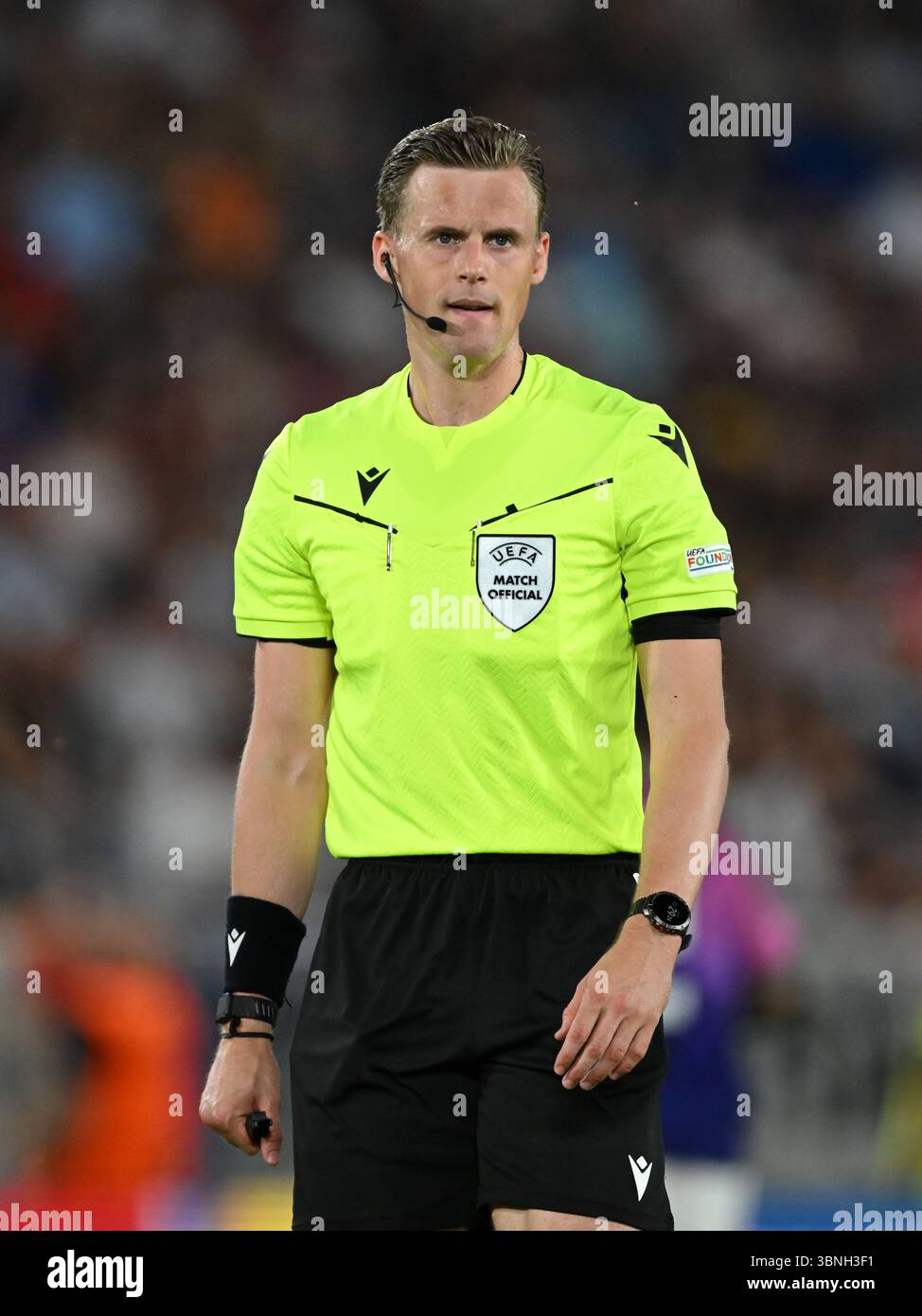 BRATISLAVA - Referee Sander van der Eijk at the National Football Stadium during the Under-21 ...