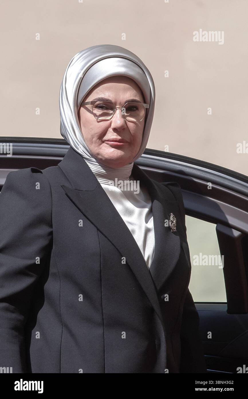 First Lady Emine Erdogan, wife of the President of the Republic of ...
